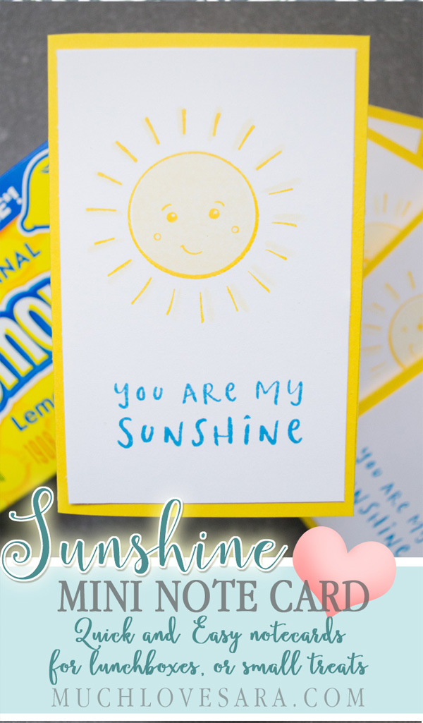 Much love, Sara | Cards & Paper projects made with love: Sunshine Mini ...