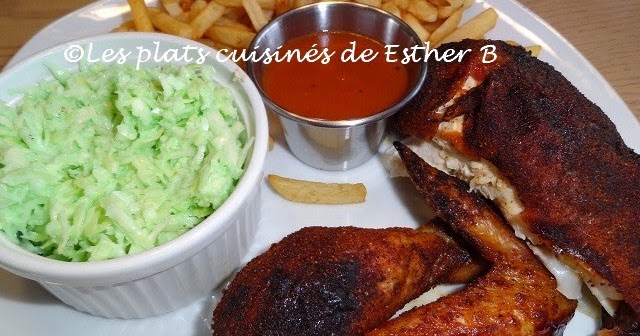 Les plats cuisinés de Esther B: Poulet barbecue au four