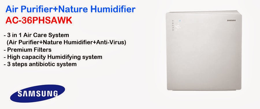 Jin's talk: Review : Samsung AC-36PHSAWK, Natural Humidifier Air Purifier