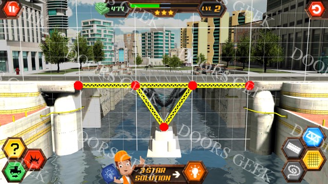 Bridge Construction Simulator [Medium] Level 2 ~ Doors Geek
