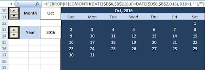 Excel Talk - xtremeExcel: Calendar using Formula in Excel