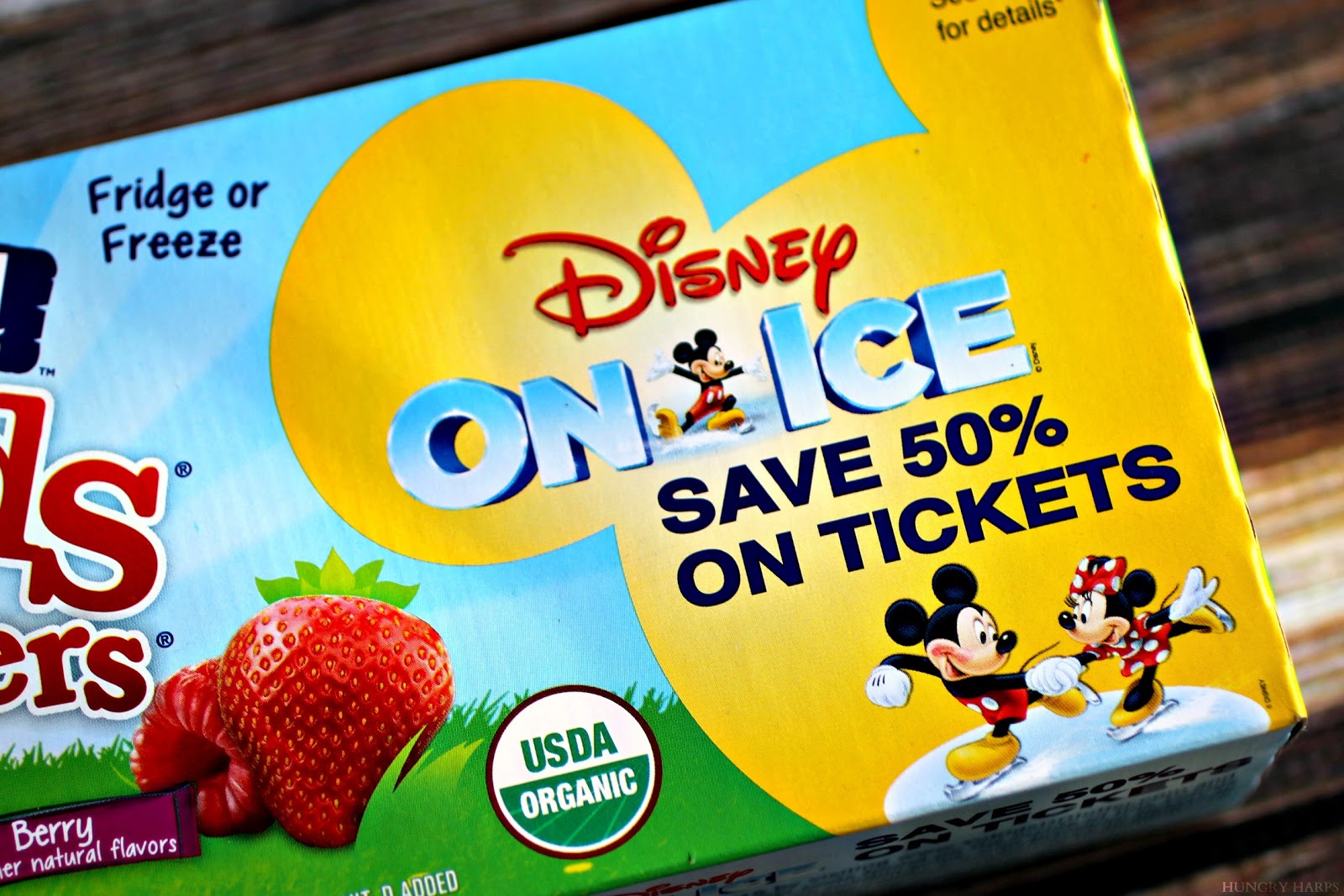 Hungry Harps: Stonyfield Organic YoKids Squeezers {and Disney on Ice}