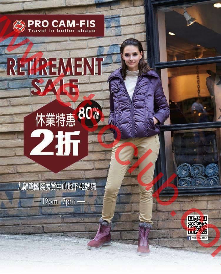 Pro Cam-Fis：九龍灣店 休業特惠 低至1折（至30/5） ( Jetso Club 著數俱樂部 )