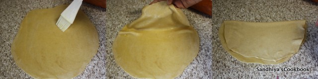 Sandhiya's Cookbook: Triangle Paratha | Layered Paratha | Paratha Recipe