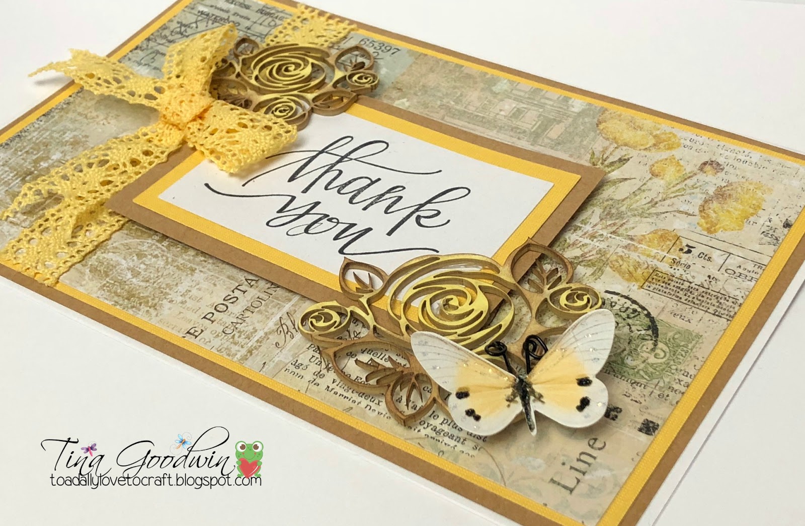 Toadally Love To Craft: Rubbernecker Stamps Thank You Card