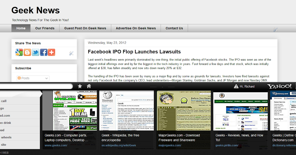 Yahoo Launches New Visual Browser