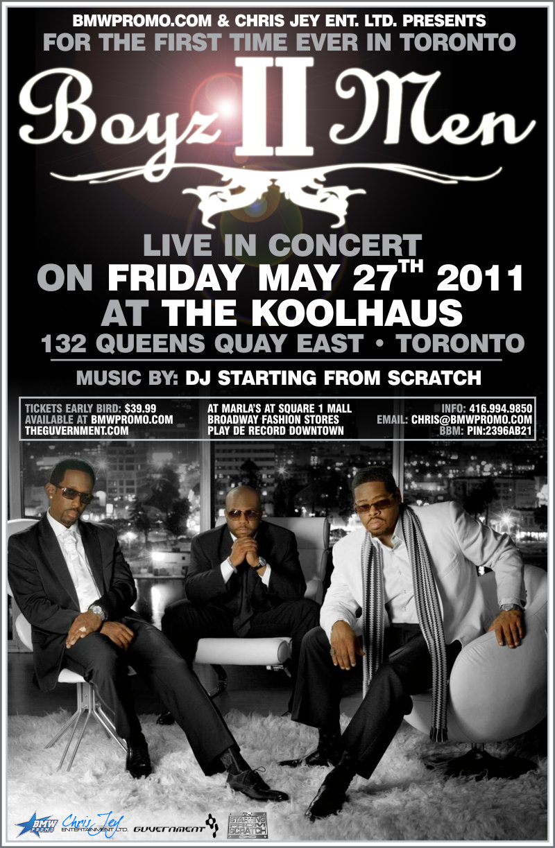 C.A. Confidential: Boyz II Men Live @ The Kool Haus, Toronto, ON - Fri ...