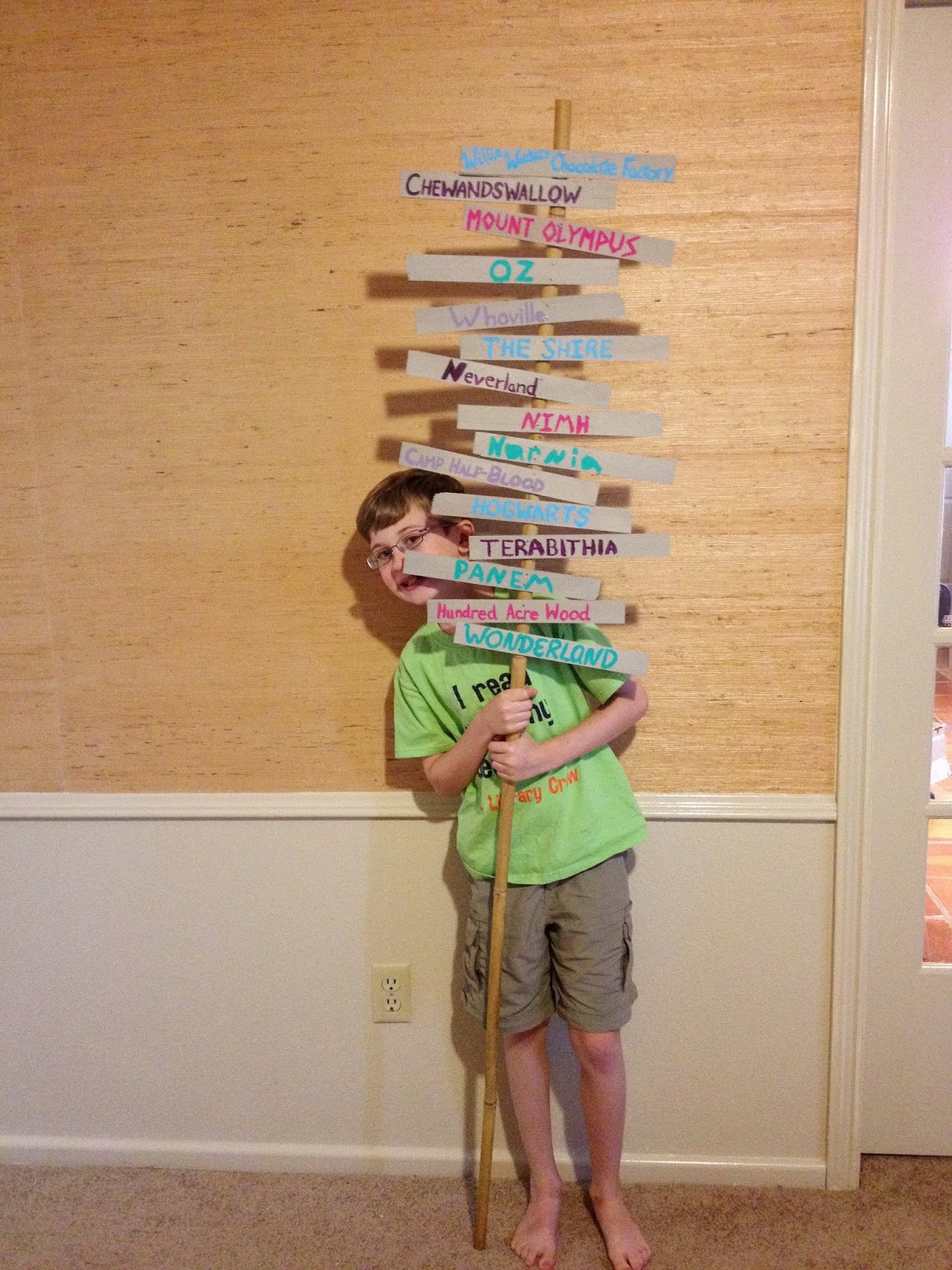 Learning to Teach in the Rain: DIY: Make a Cool Book Setting Sign for ...