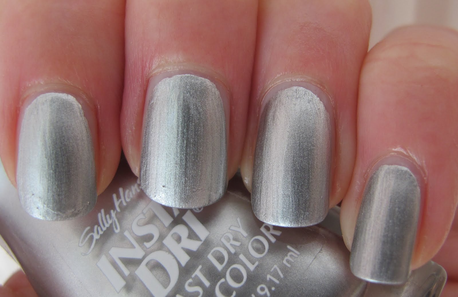 Never Enough Nails: One-Coater Alert: Sally Hansen Insta Dri in Silver ...