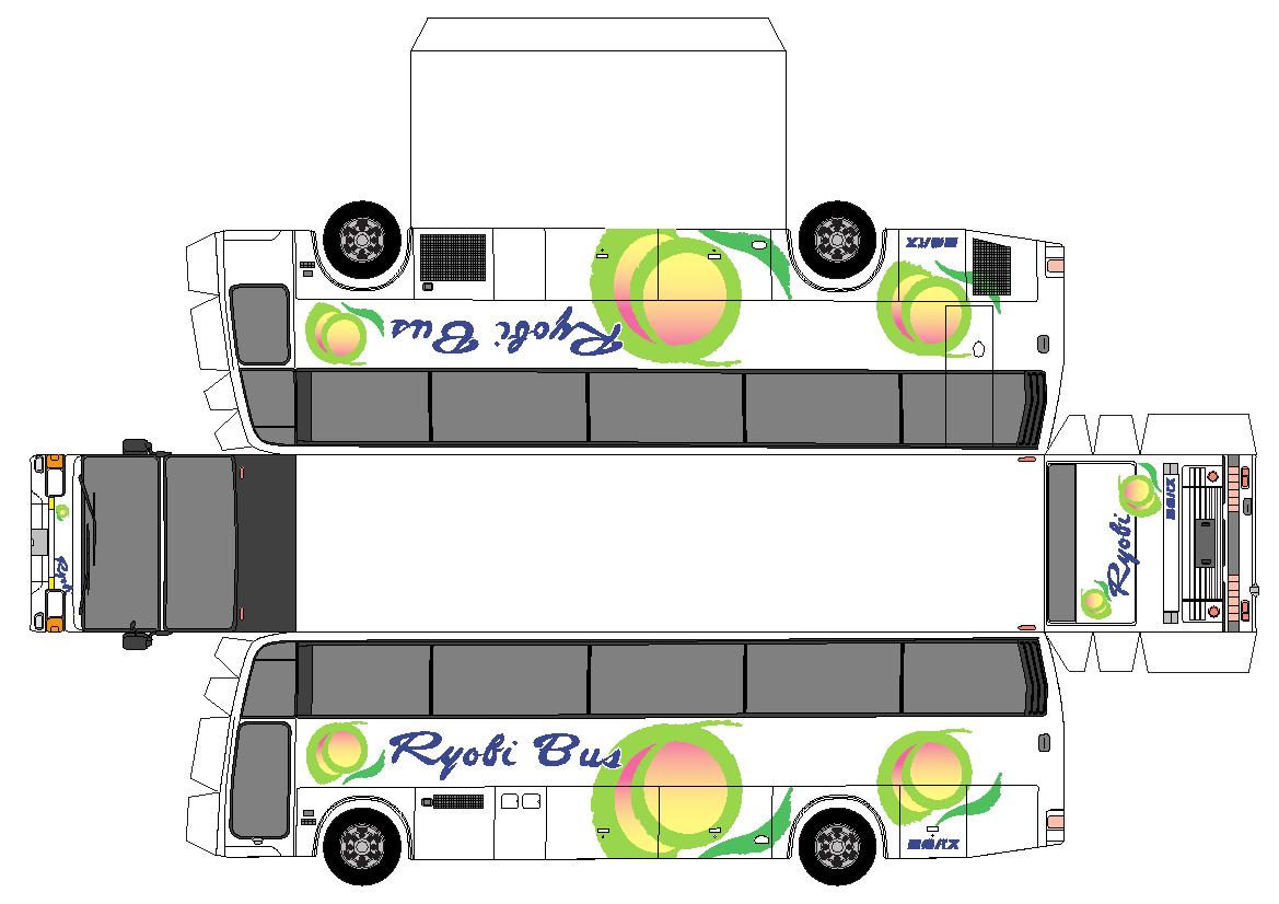 SP. Papel Modelismo: PaperBus Ryobi bus