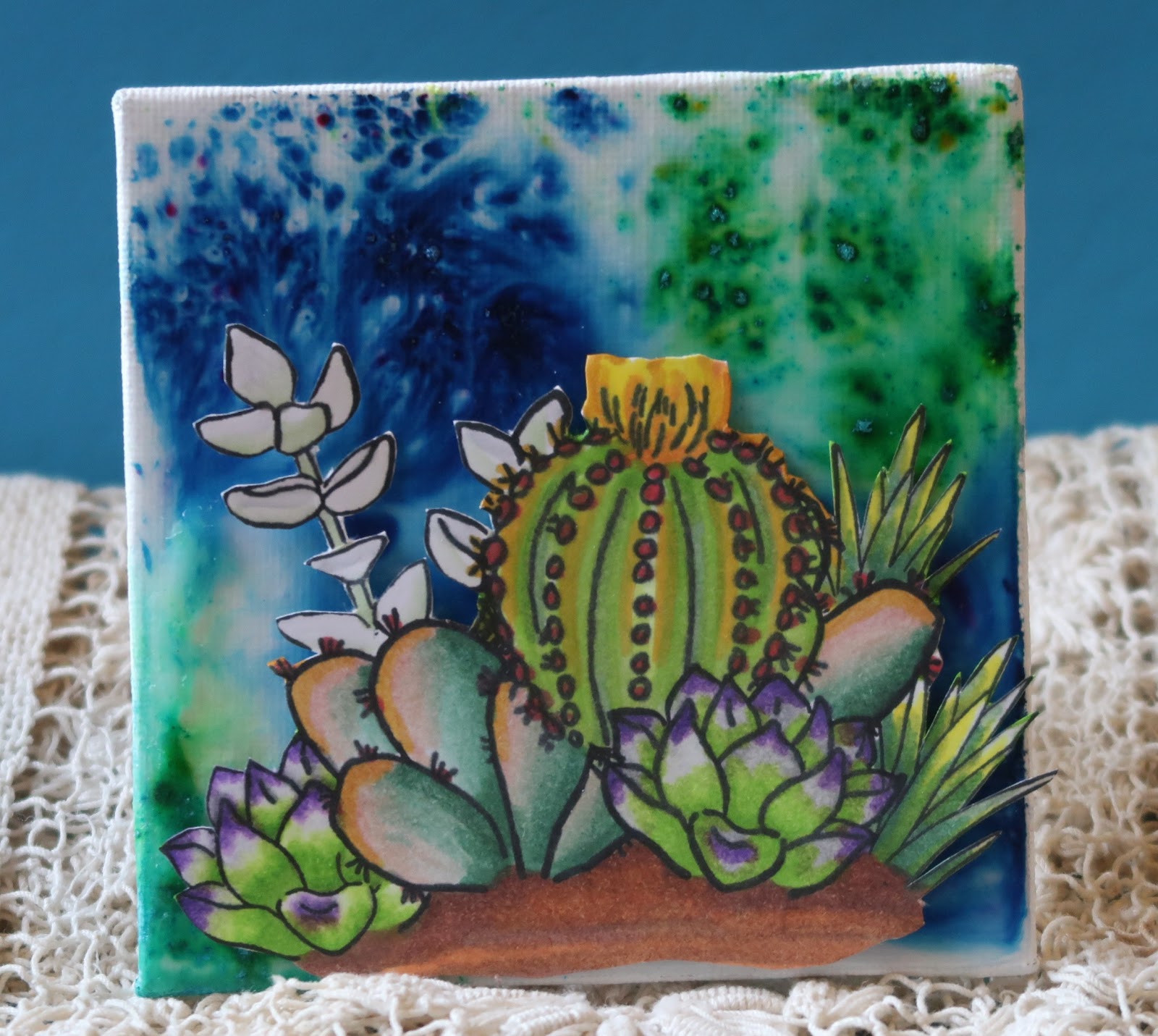 Ink Stains: Succulents