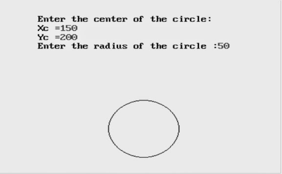 IT Practicals: Program for Concentric Circles Generation using midpoint algorithm