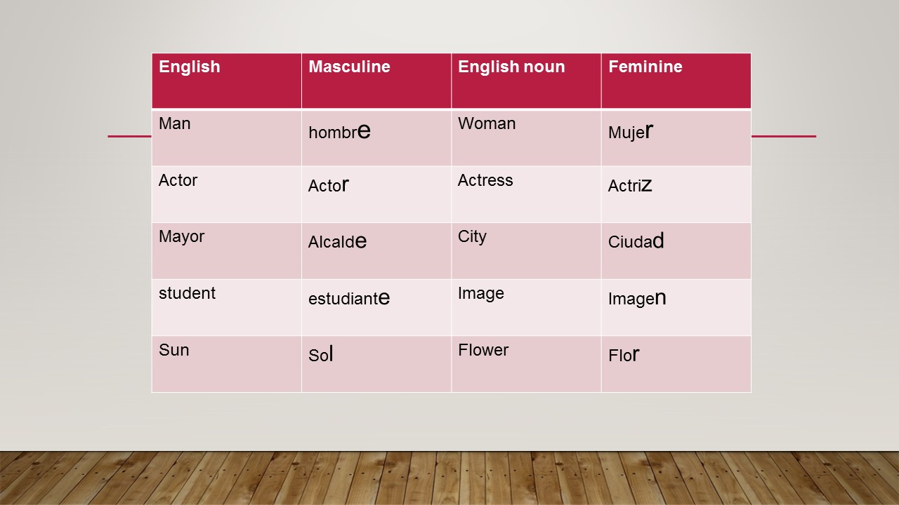 SPANISH CLASE ARTICLES AND NOUNS spanish-clase-articles-and-nouns