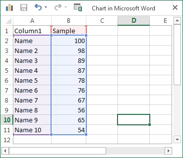 Cara membuat histogram di Microsoft Word 2013