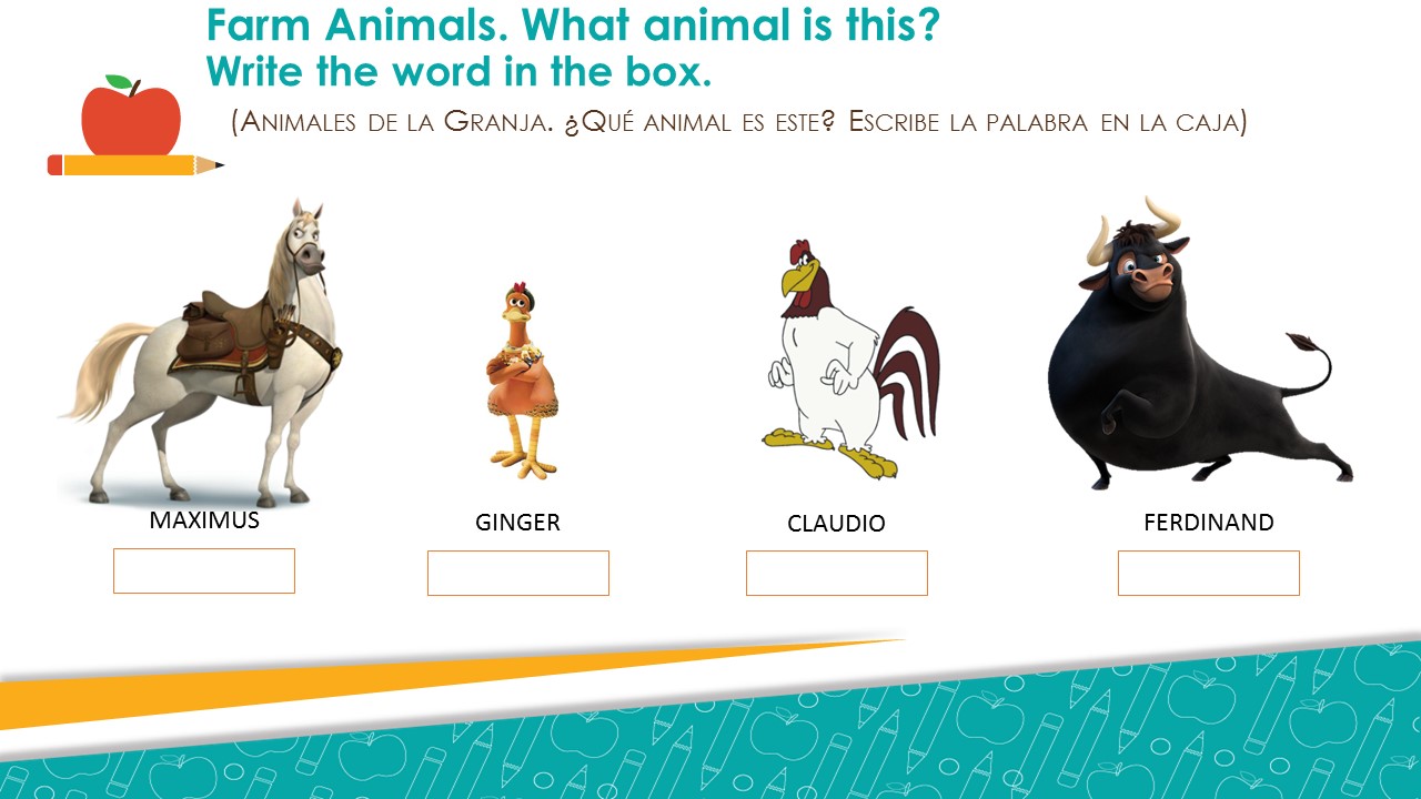 Cultura y TIC: INGLÉS. VOCABULARY. FARM ANIMALS. (ANIMALES DE LA GRANJA ...