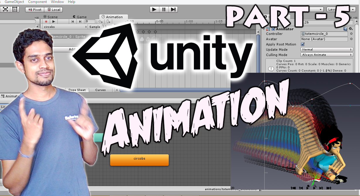 Geek Diaries: Unity Tutorial Sinhala - Unity ගැන සිංහලෙන් ඉගෙනගමු - Unity Animation - 5