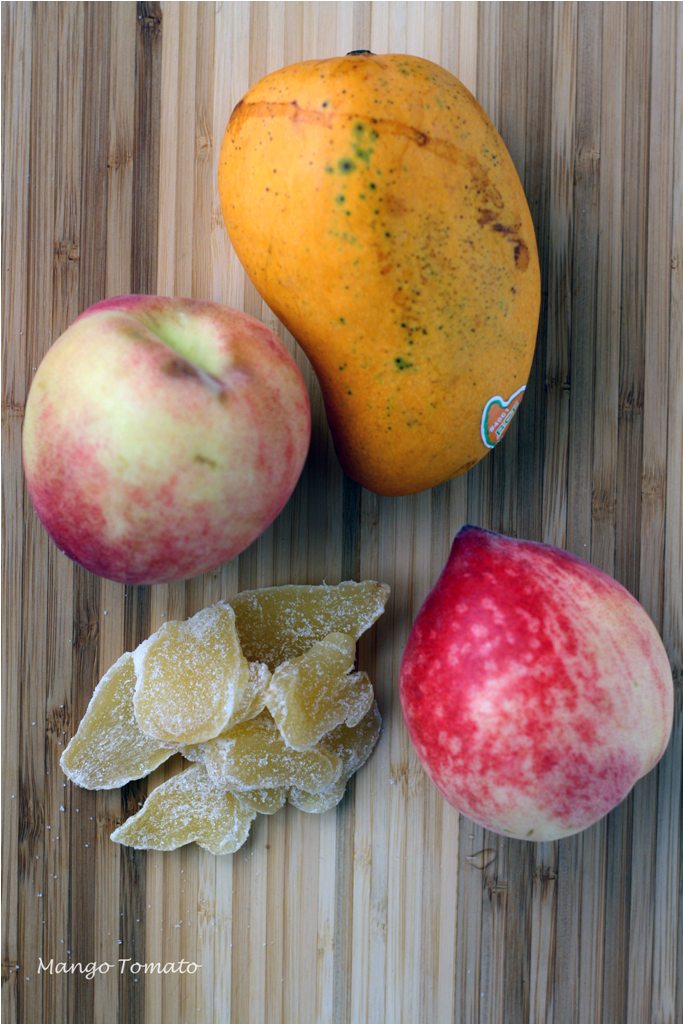 Mango & Tomato: DYI dessert: Mango, White Peach & Crystallized Ginger ...