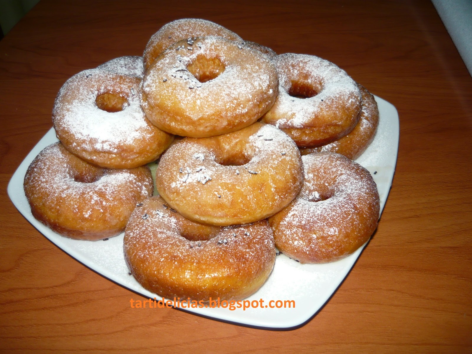 Tartidelicias: Donuts con azúcar invertido y sin lacteos