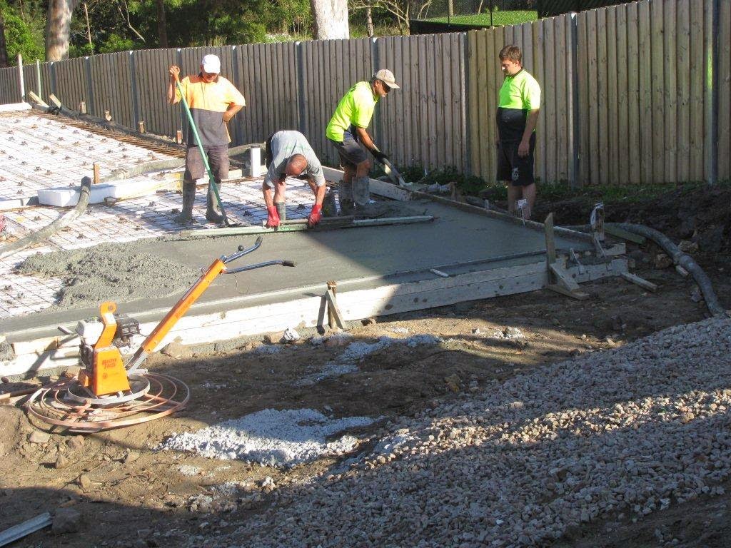 Concrete Slab Work in Progress photos