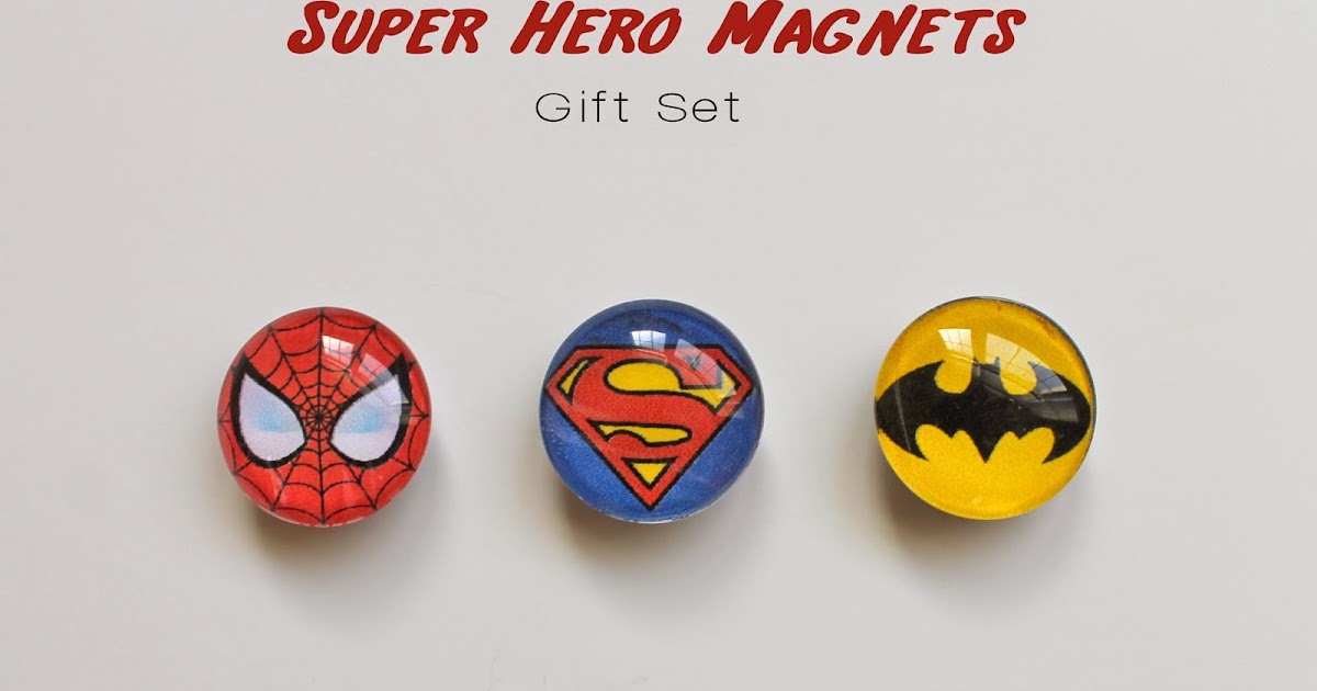 Serving Pink Lemonade: Gifts Kids Can Make: Super Hero Magnets