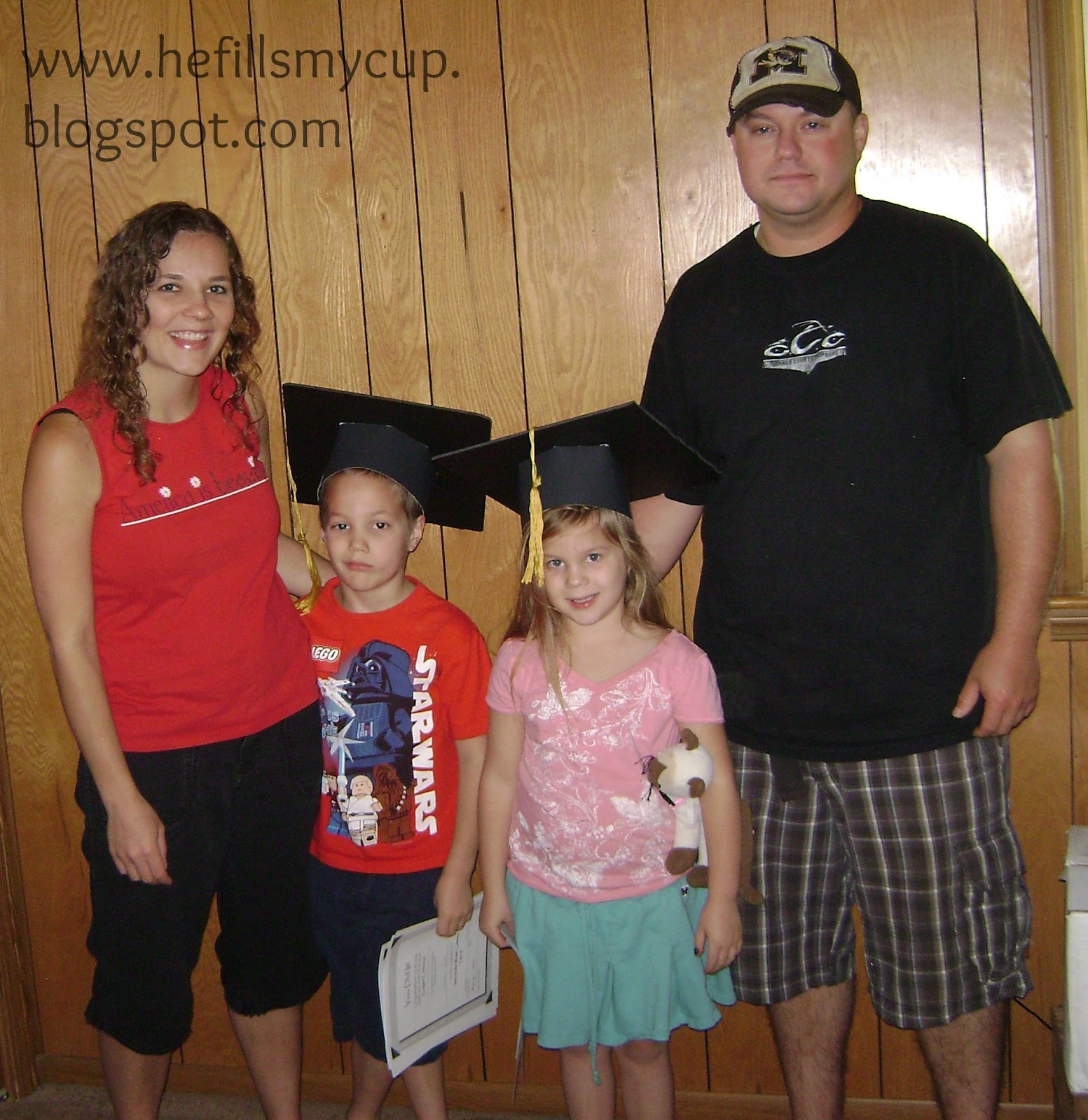 He Fills My Cup : A Twin Homeschooling Kindergarten Graduation