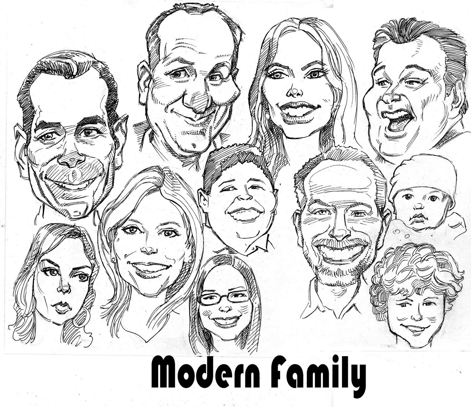 caricatures and political art: modern family