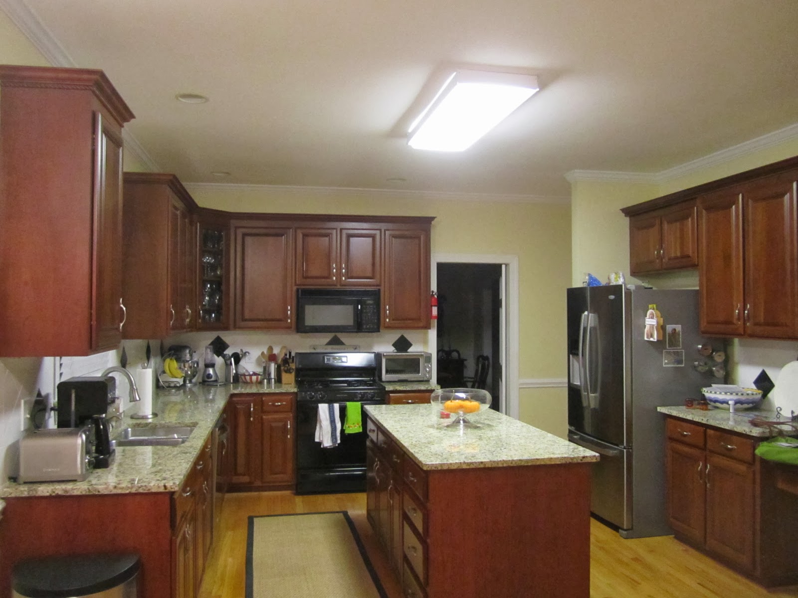 Classic Annie.: Kitchen Lighting Before and After
