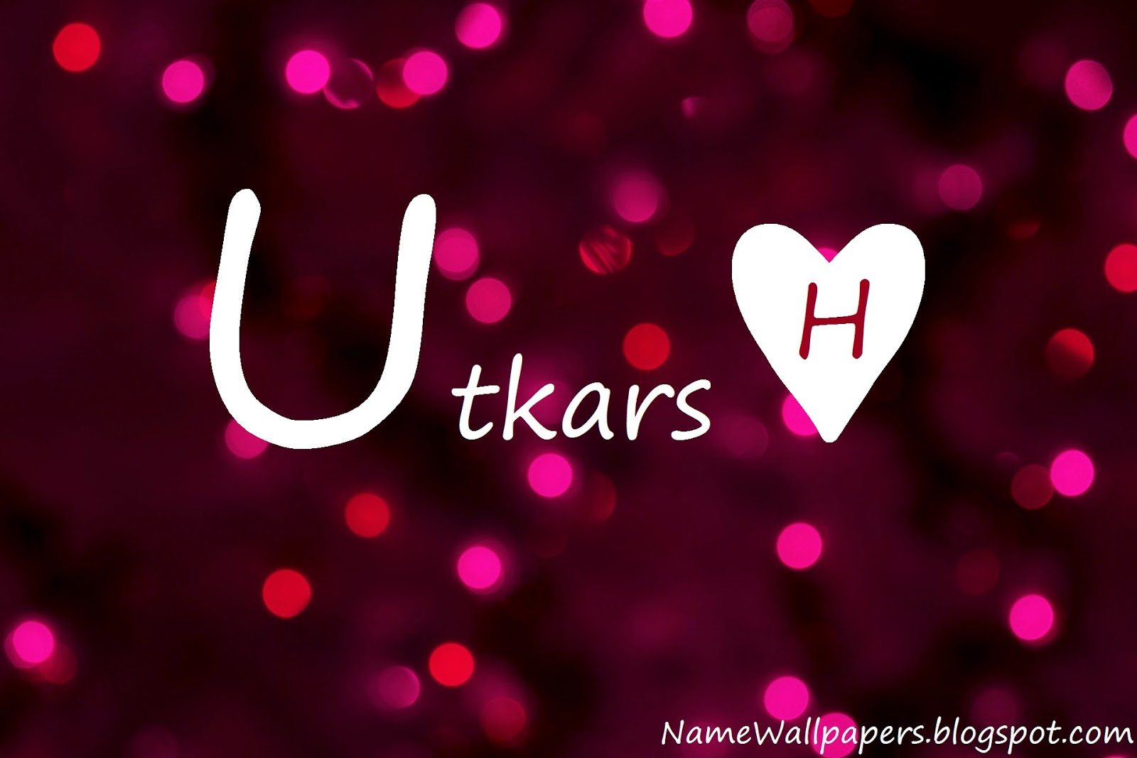 Utkarsh Name Wallpapers Utkarsh 3D Utkarsh Logo With Heart Symbol ...