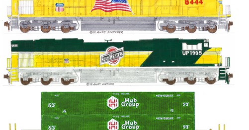 Andy Fletcher Blog-: A Union Pacific Hub Group Intermodal Train From ...