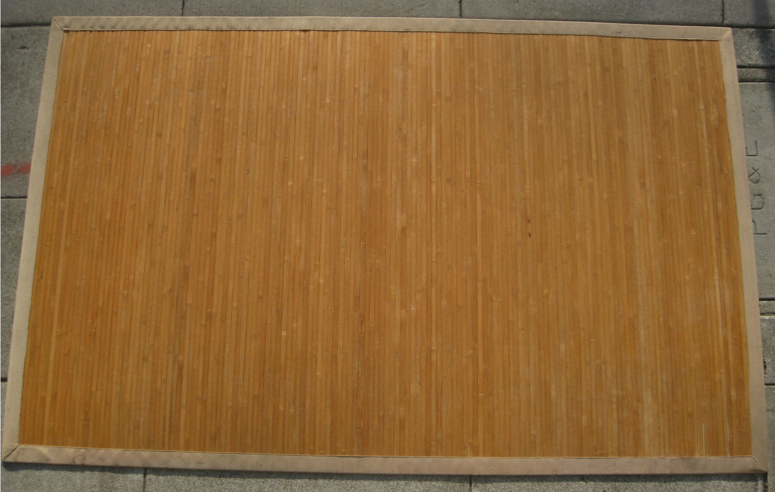 UHURU FURNITURE & COLLECTIBLES: SOLD - 5' X 8' Bamboo Area Rug - $40
