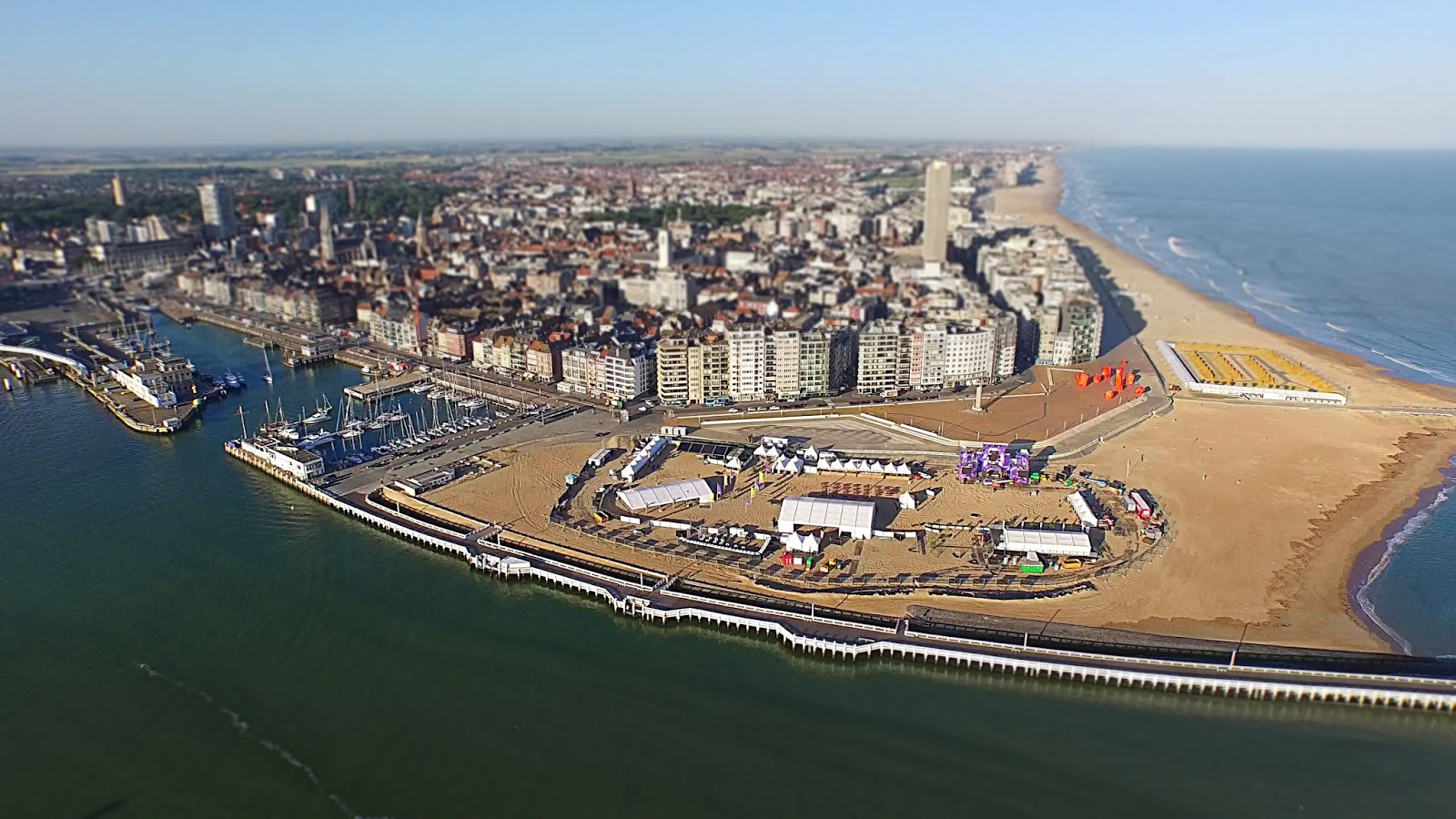 Aerial pictures: Ostend Beach Festival