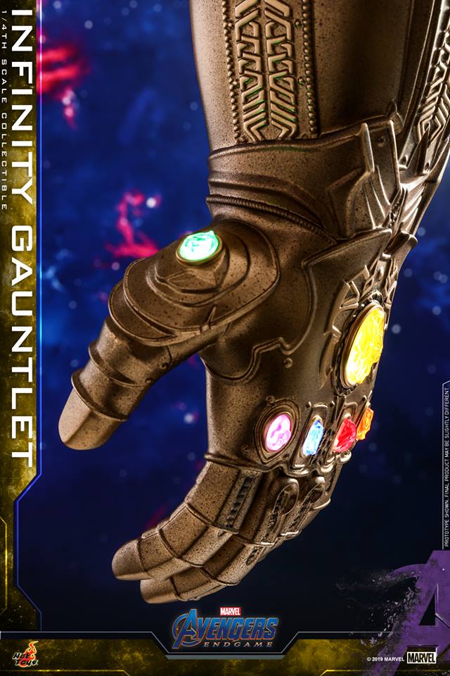 Hot Toys lança Manopla do Infinito que acende na escala 1/4 ~ Universo ...