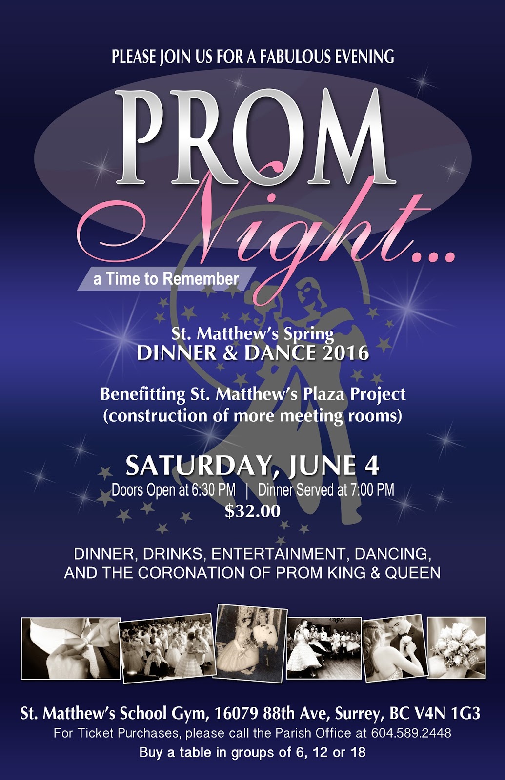 To God be the Glory: St. Matthew's Spring Dinner & Dance 2016 - Prom ...
