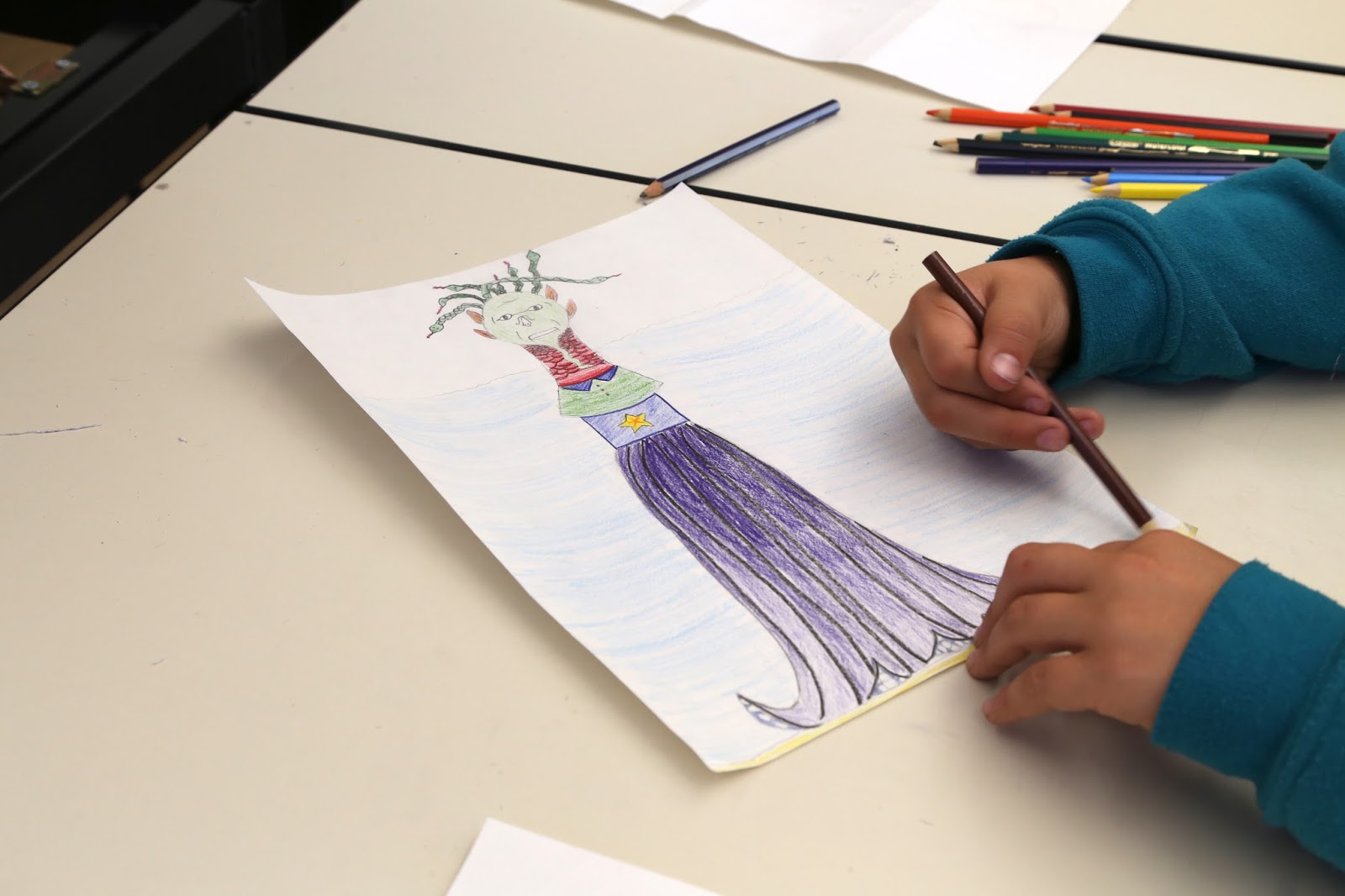 Grauer Art: Exquisite Corpse Drawing, 7th Grade Art