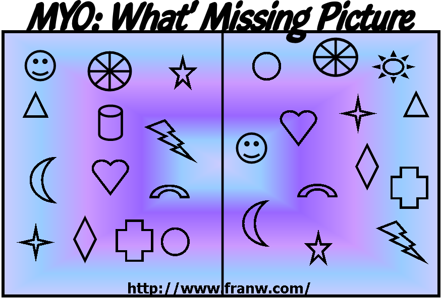 Funschooling & Recreational Learning: Make Your Own What's Missing Picture