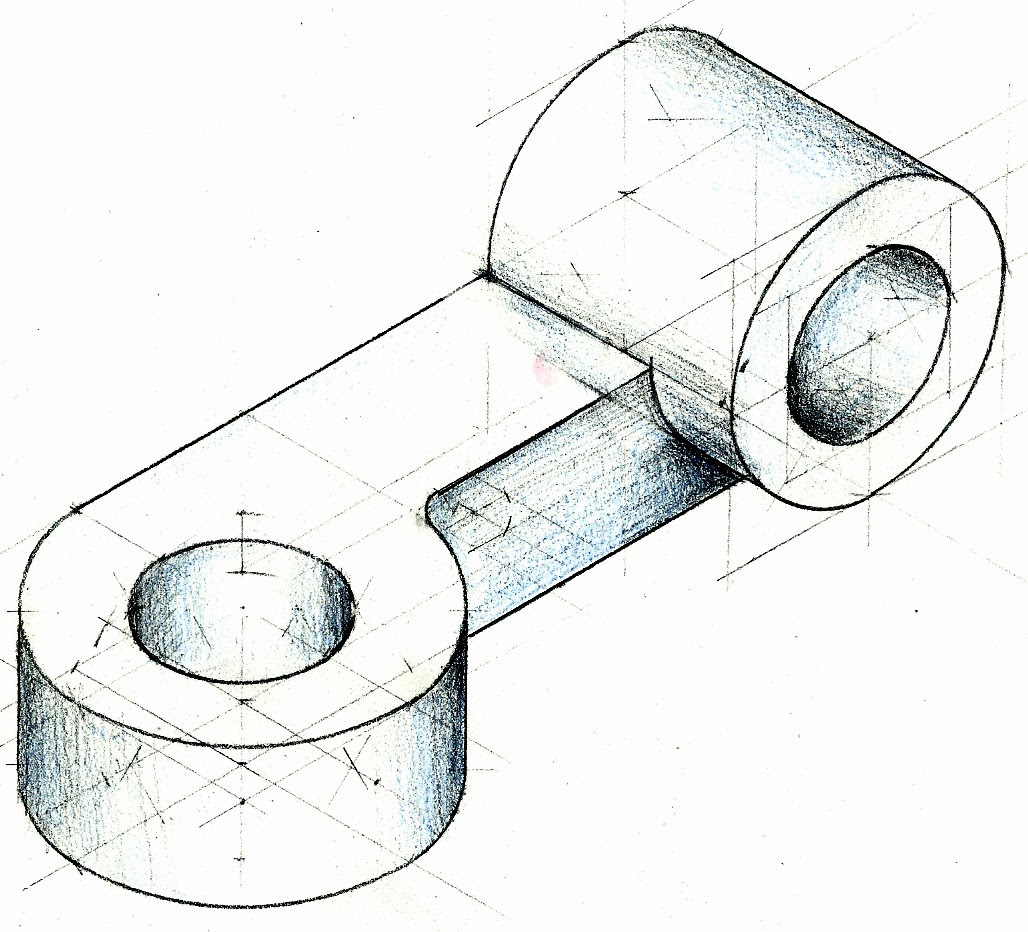 Dibujo Técnico 1º Bach.: PERSPECTIVA AXONOMÉTRICA