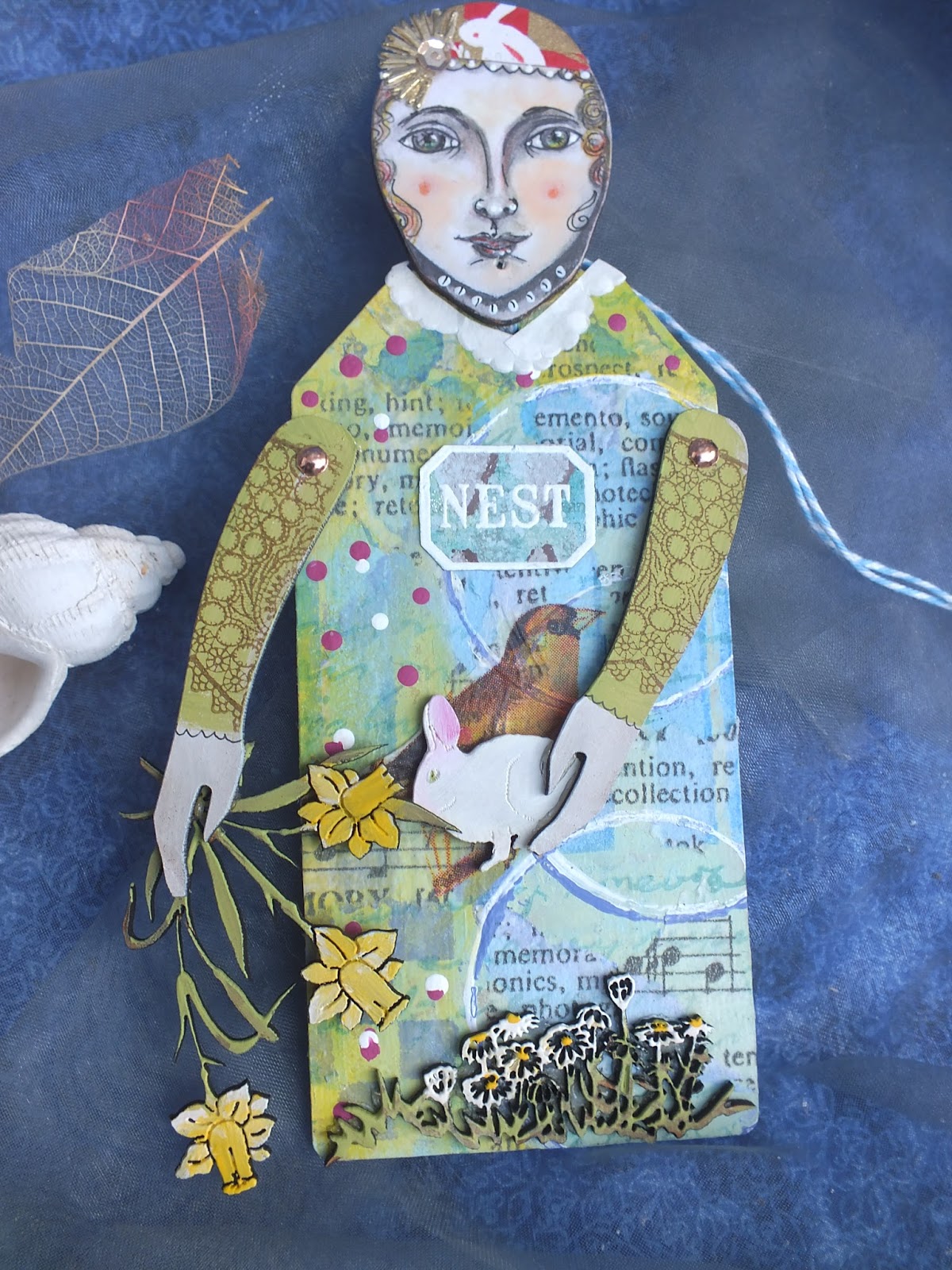 Calico Craft Parts: Persephone's White Rabbit, Springtime Tag - by ...