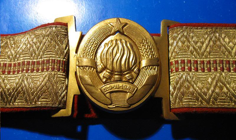 Yugoslavia - Virtual Museum: Parade Belt of the Officer of Yugoslav ...