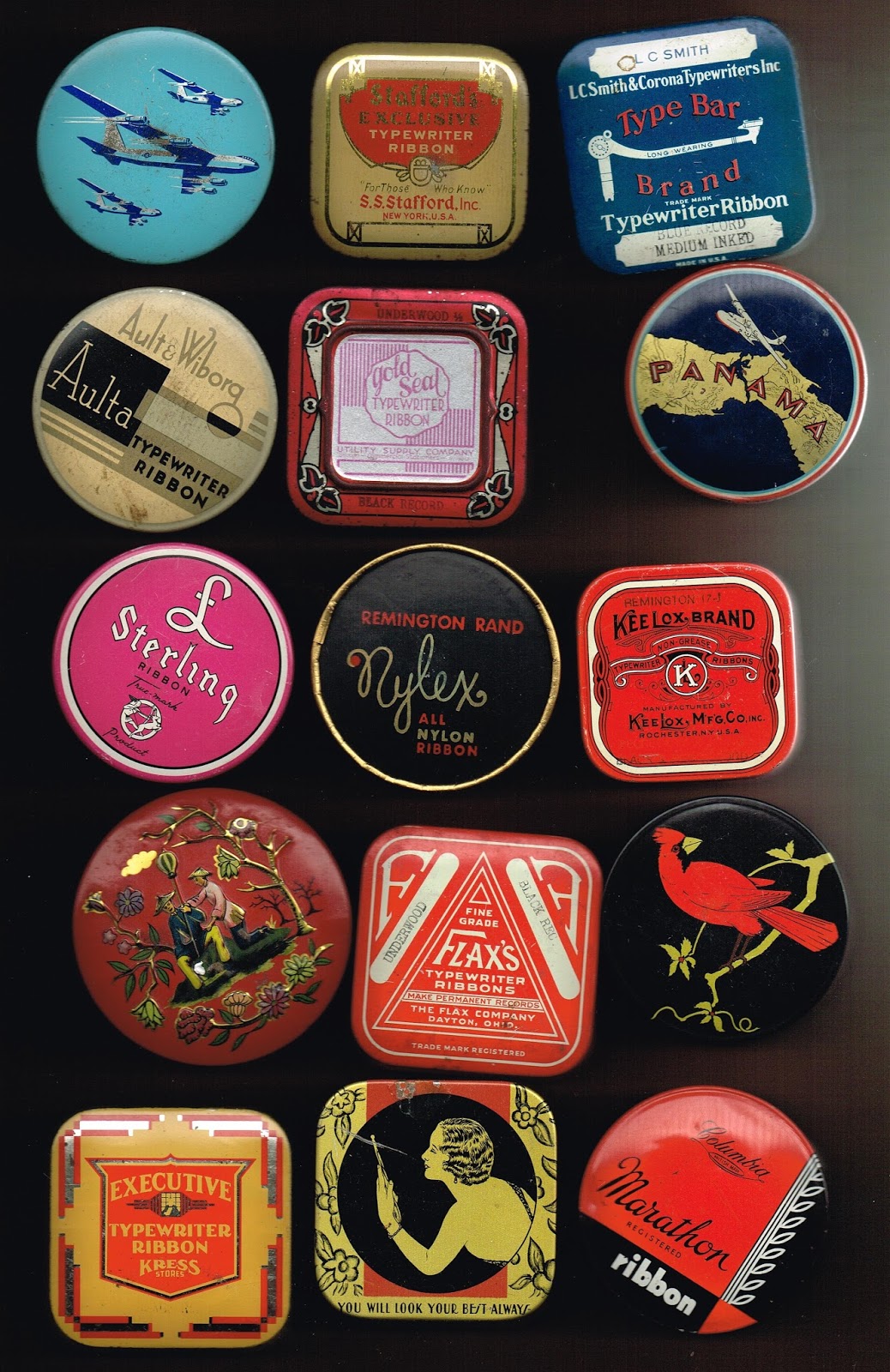 oz.Typewriter: Typewriter Ribbon Tins and Packets