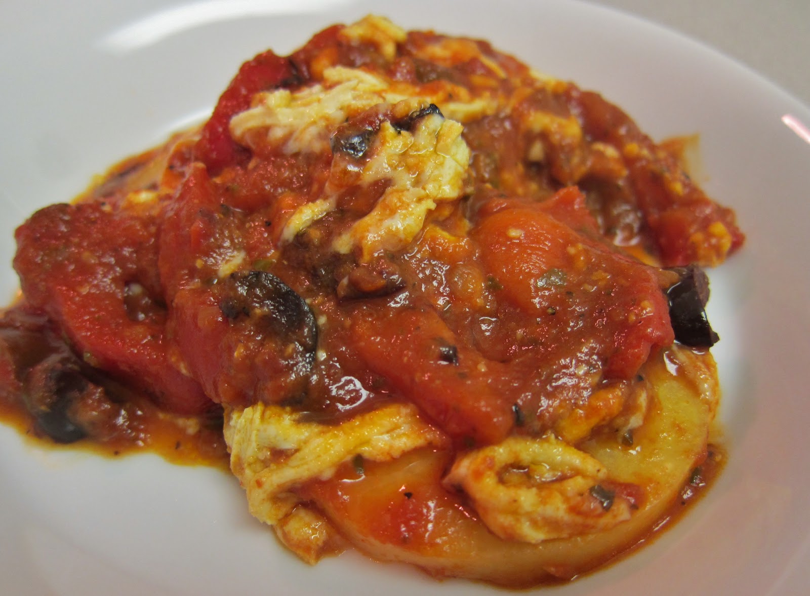 The Vegan Chronicle Cheesy Polenta Casserole With Roasted Bell Pepper Sauce