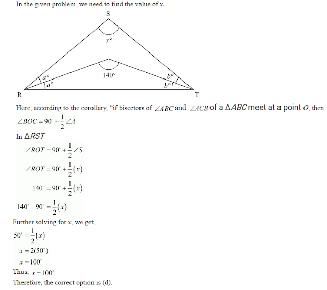 R.D. Sharma Solutions Class 9th: Ch 9 Triangle and its Angles MCQ's