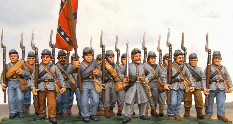 Miniature Soldiers: Confederate infantry