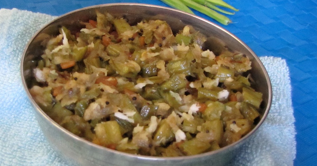 Kothavarangai Poriyal | Cluster beans curry |Nithya's Nalabagam