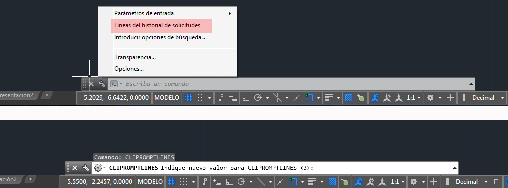 Personalizar barra de comando en Autocad 2015 - Recursos Interior ...