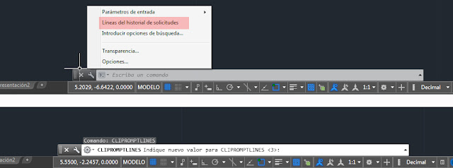 Personalizar barra de comando en Autocad 2015 - Recursos Interior