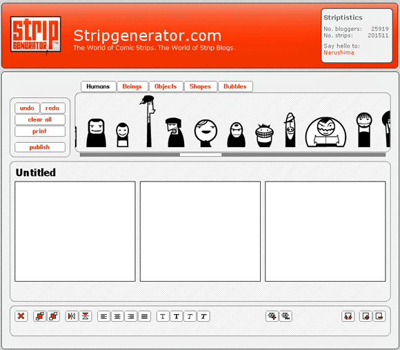 A new start for Learning and Teaching: Creating Comic Strips