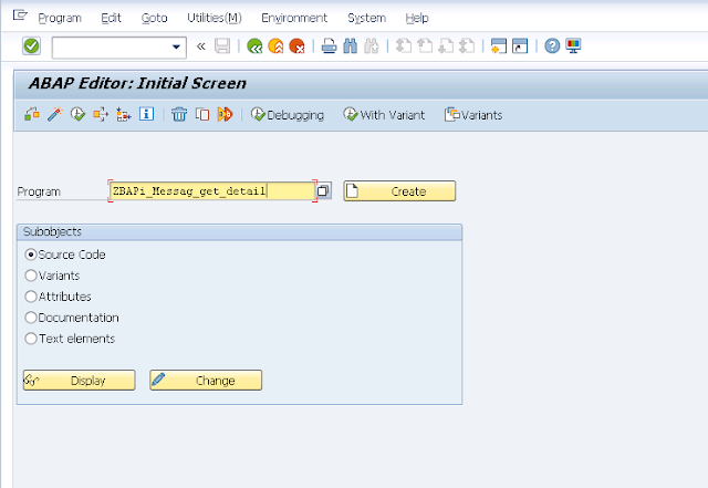 SAP TECH: Calling BAPIs from SAP-ABAP ( Ex : BAPI Message GetDetail )