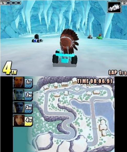 Ma 3DS: Face Racers : Photo Finish, la Guerre des Têtes prend le volant