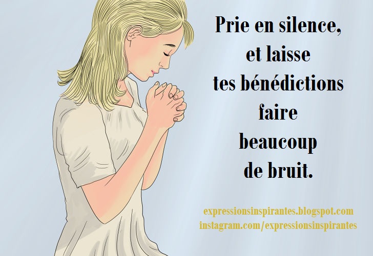 Expressions : Prie en silence