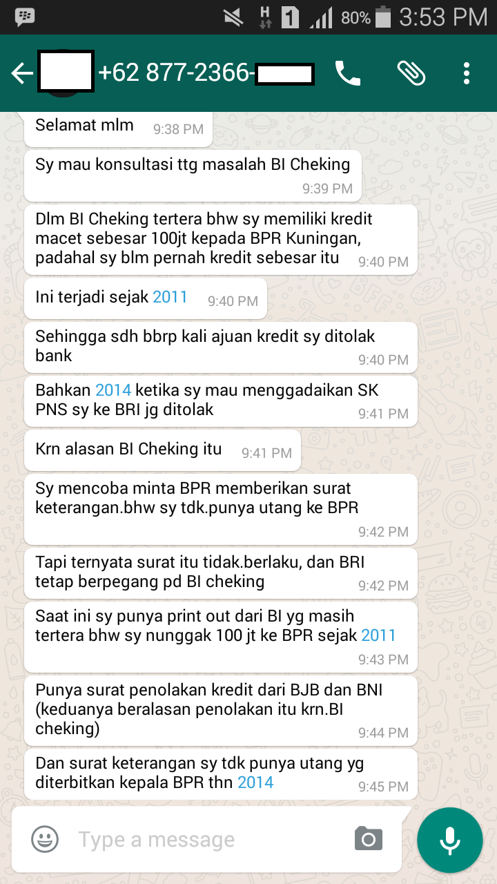 Surat Keterangan Bi - Contoh Surat